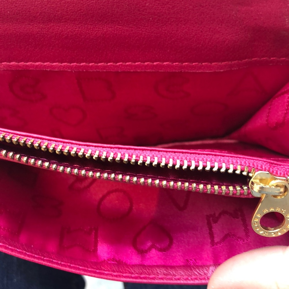 Marc Jacobs Pink Patent Leather Continental Wallet - Gem